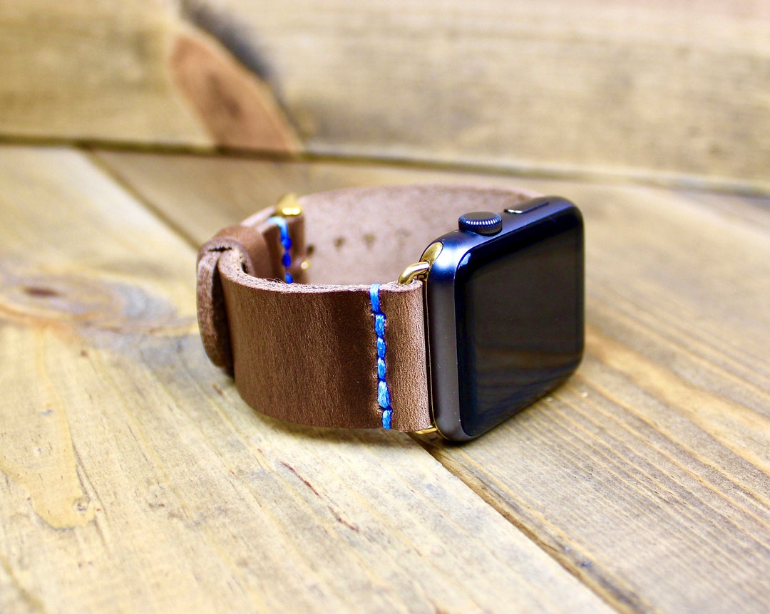 Leather Watch Band for Apple Watch | Handcrafted in the USA | Hand ...
