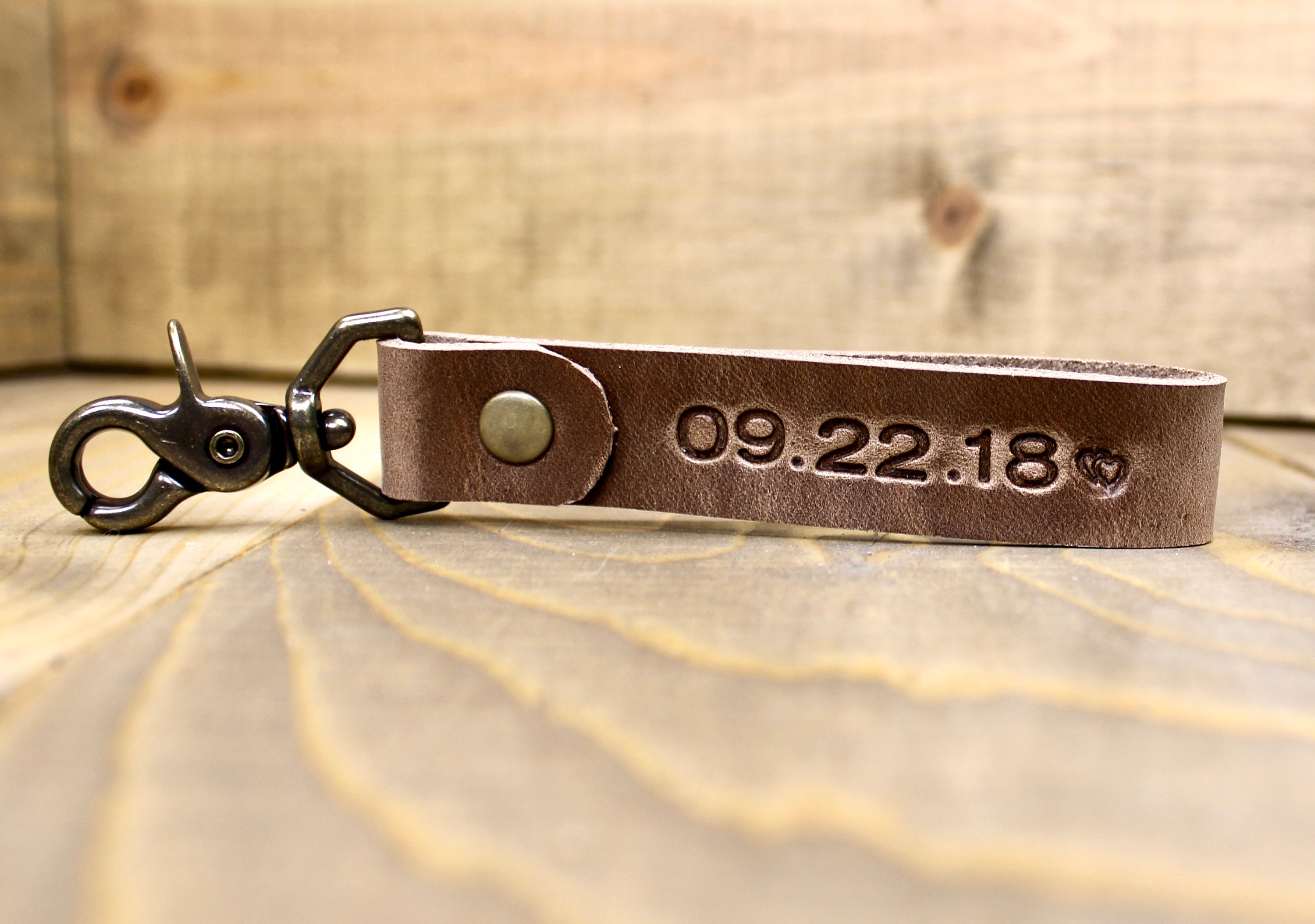 Leather Lanyard Keychain Free Personalization Leather Key - Etsy
