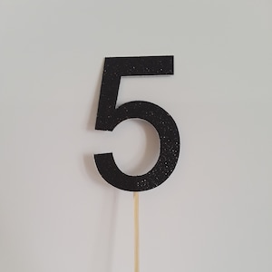 Number Cake Topper*5 Cake Topper*custom Age Cake Topper - Etsy