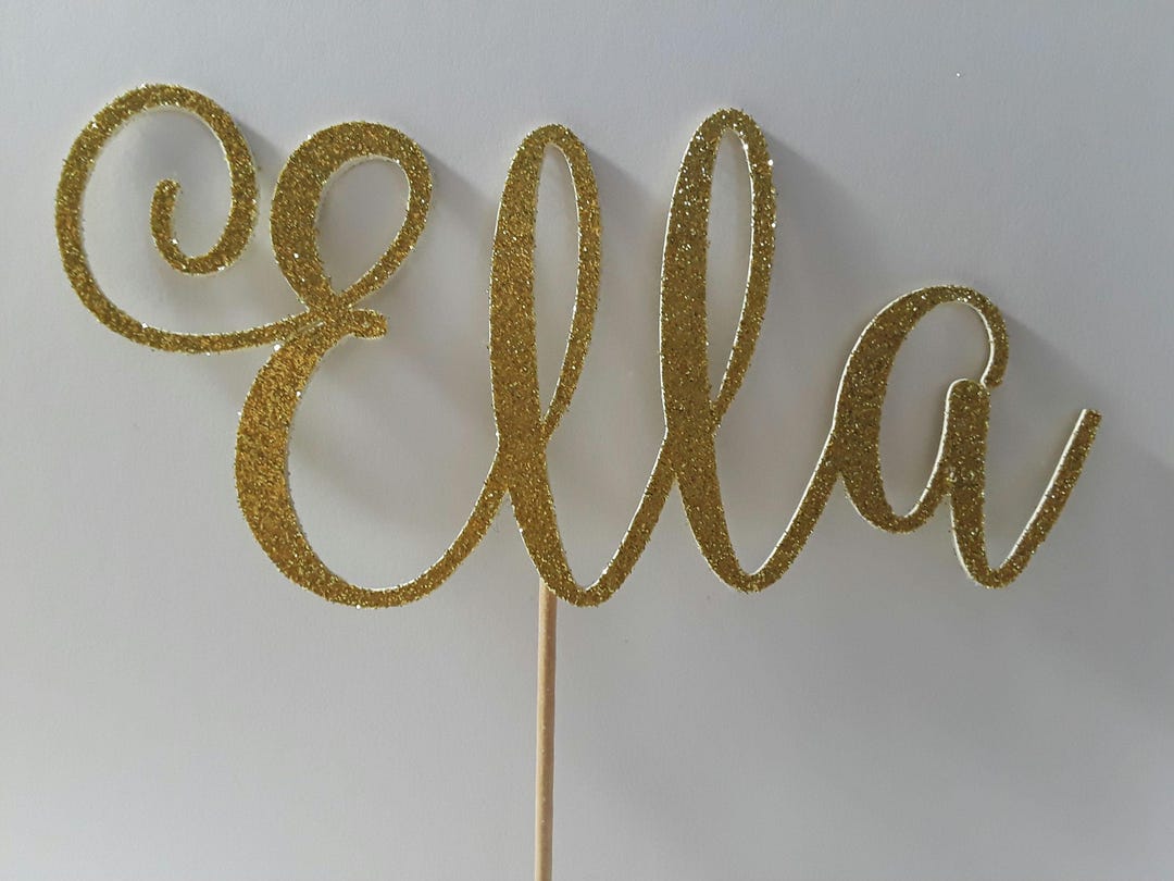 Name Cake Topper* Custom Name Cake Topper * Personalized Name Cake ...