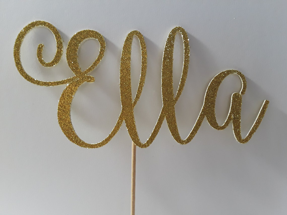 Name Cake Topper Custom Name Cake Topper Personalized Name - Etsy