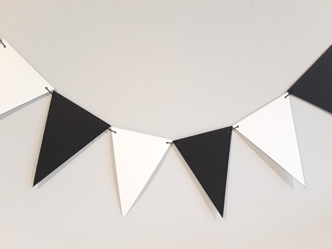 Black and White Banner - Etsy
