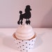 French Poodle Cupcake Toppers - Etsy
