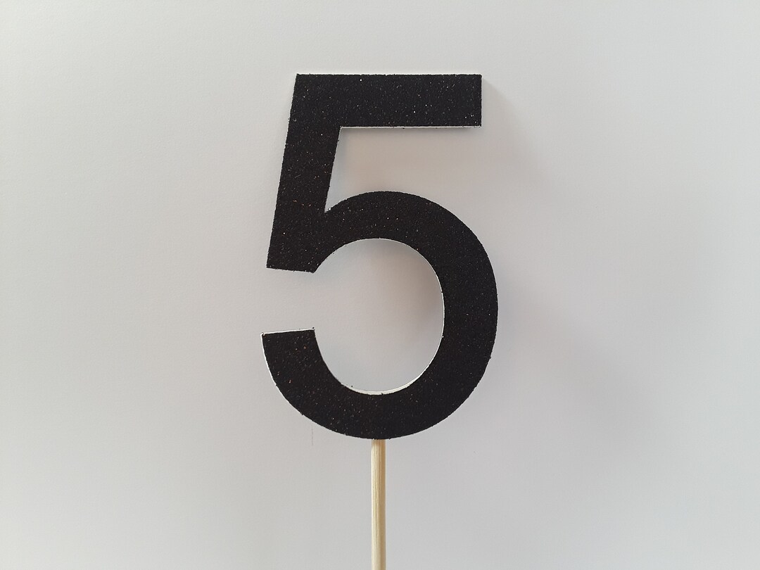 Number Cake Topper*5 Cake Topper*custom Age Cake Topper - Etsy