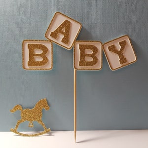 BABY Blocks Cake Topper*baby Shower Cake Topper-1ct - Etsy