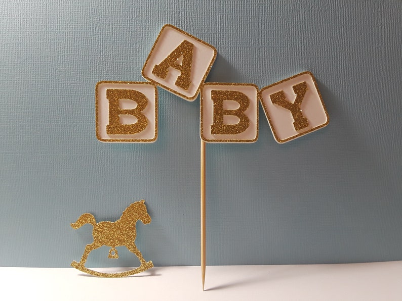 BABY Blocks Cake TopperBaby Shower Cake Topper-1CT | Etsy