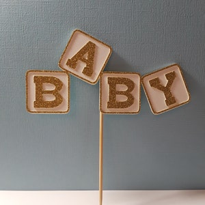 BABY Blocks Cake Topper*baby Shower Cake Topper-1ct - Etsy