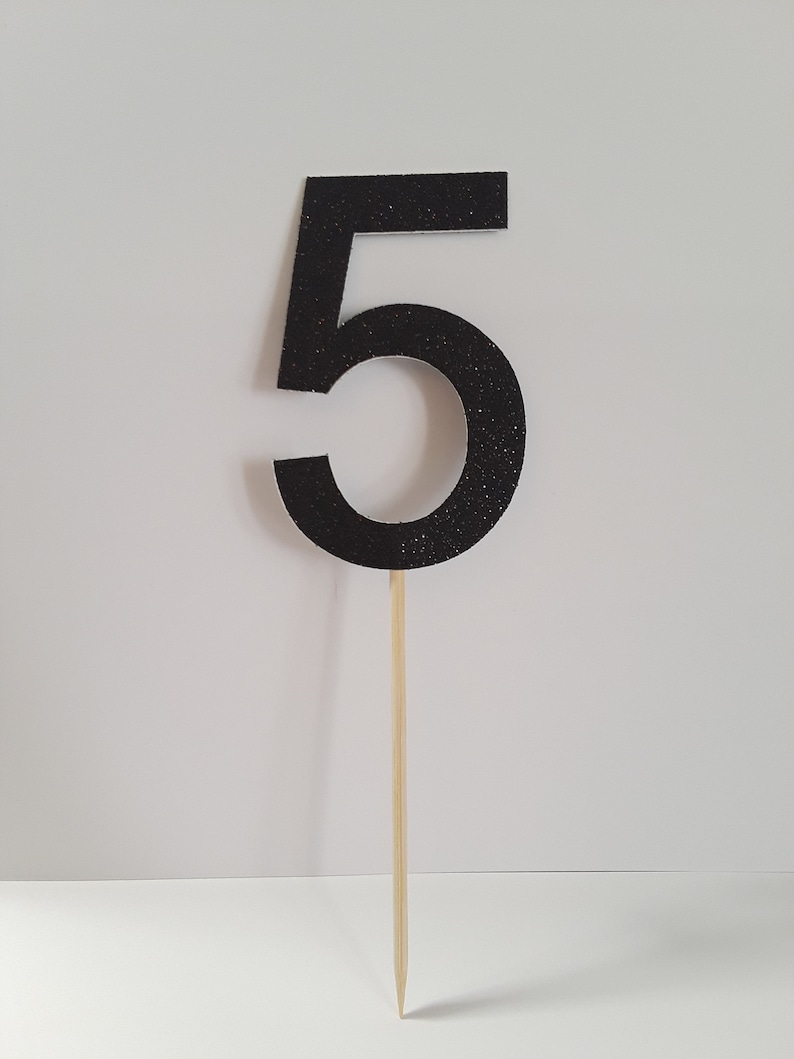 Number Cake Topper5 Cake TopperCustom Age Cake Topper | Etsy