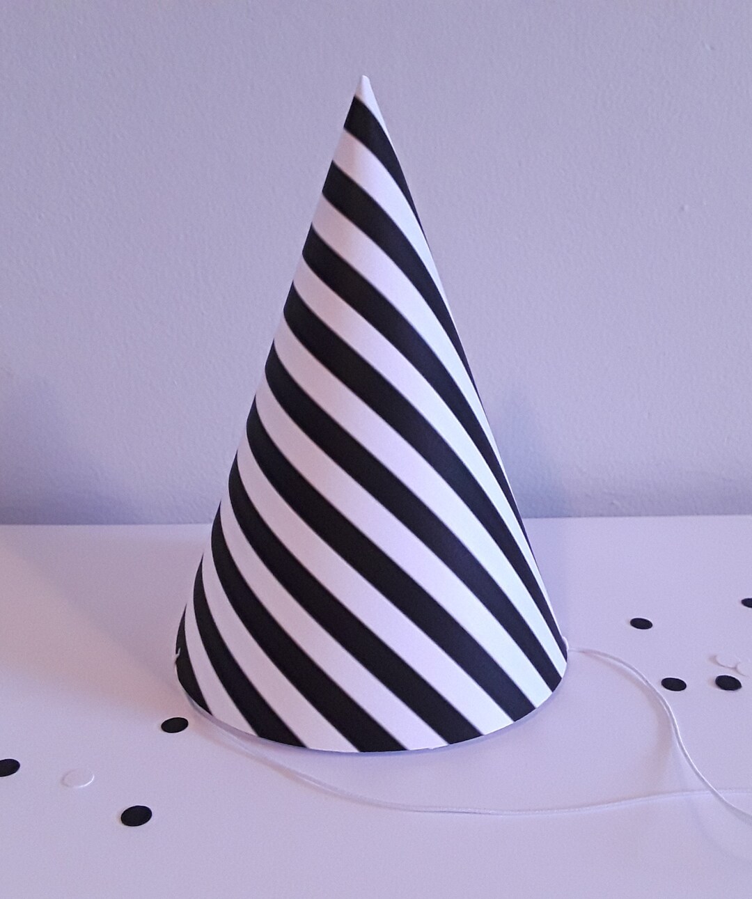 Black and White Striped Party Hats-8ct - Etsy