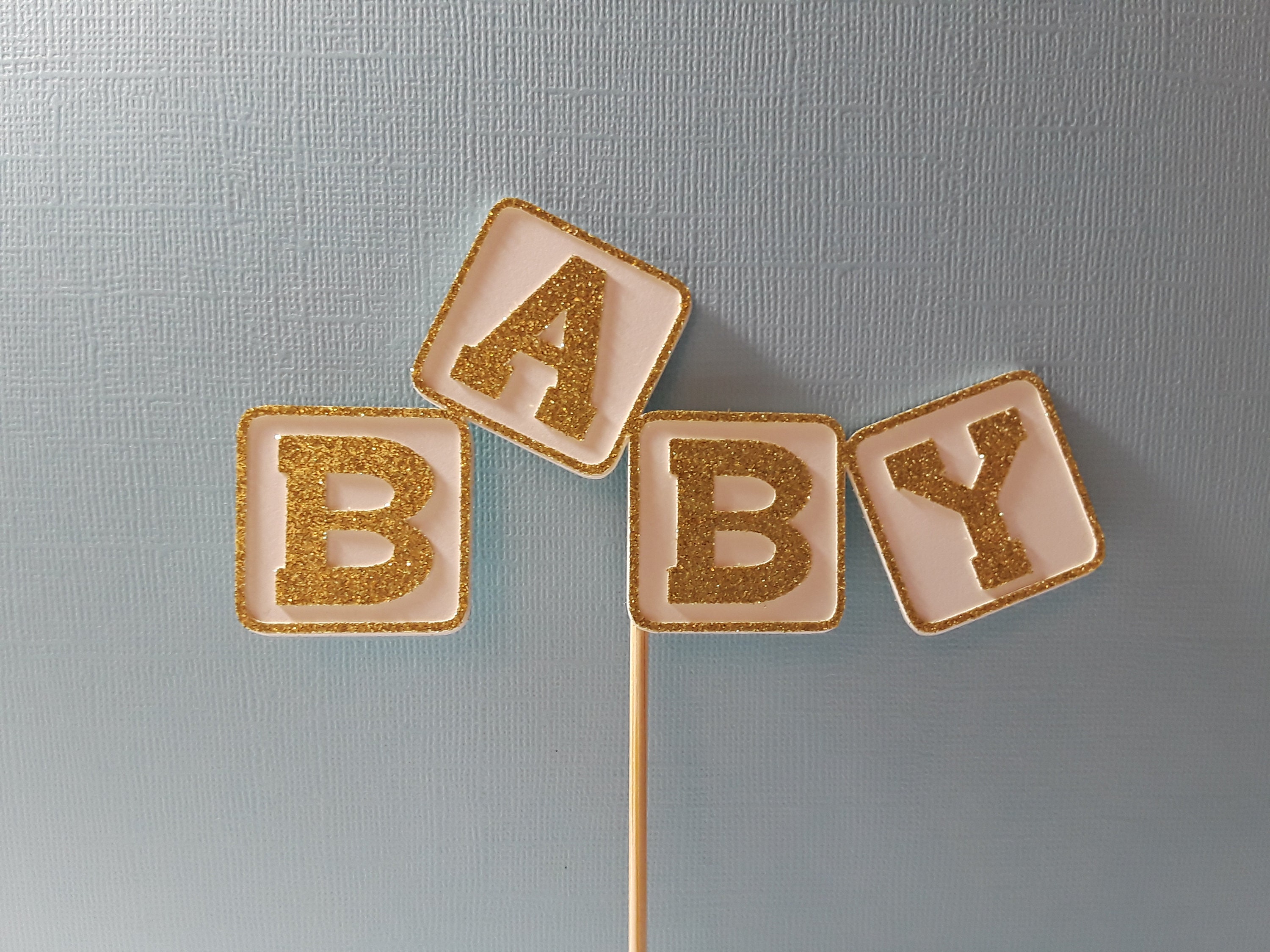 BABY Blocks Cake TopperBaby Shower Cake Topper-1CT | Etsy