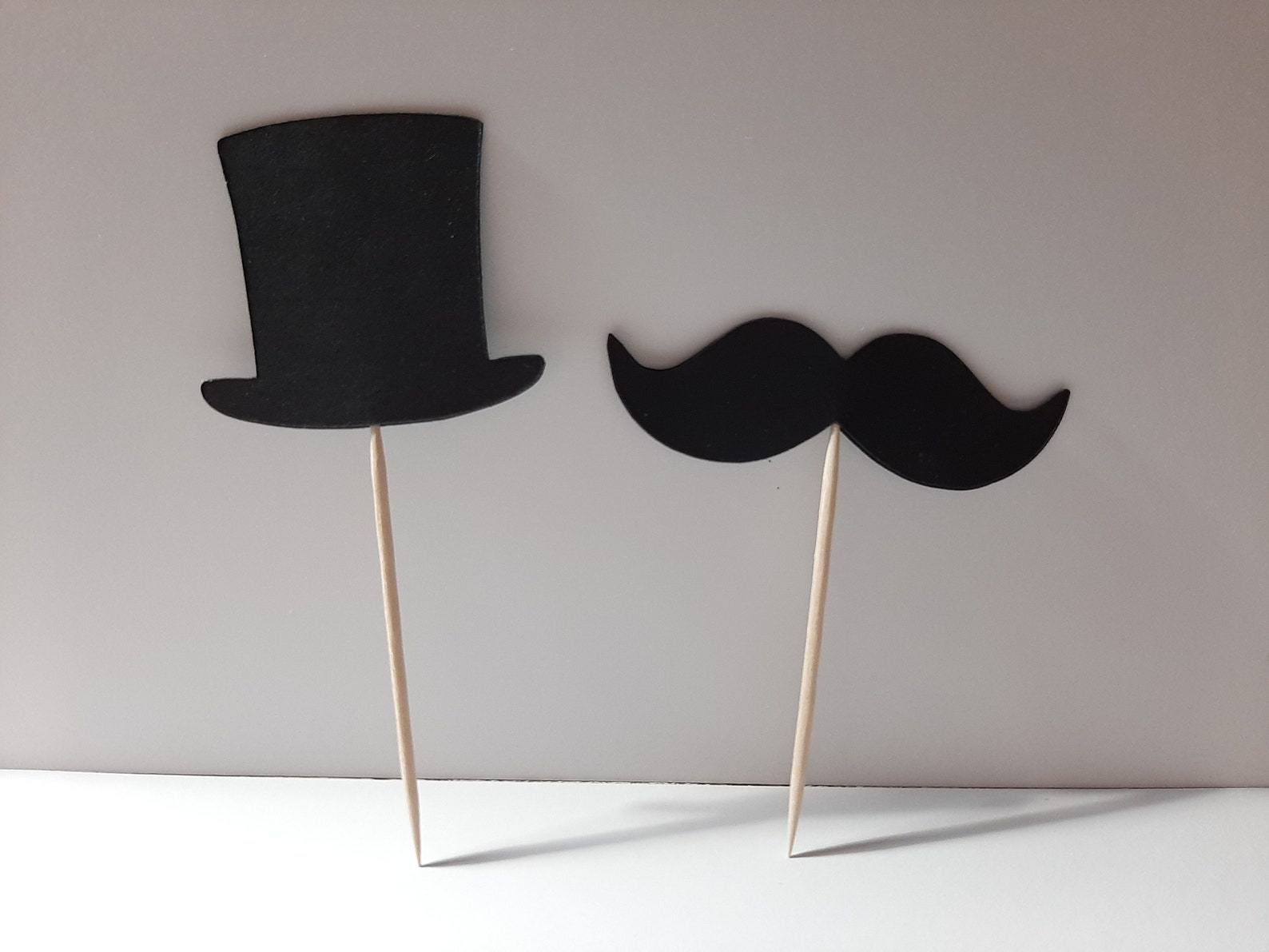 Little Man Cupcake Toppersmustache Cupcake Topperstop Hat | Etsy