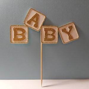 BABY Blocks Cake Topper*baby Shower Cake Topper-1ct - Etsy