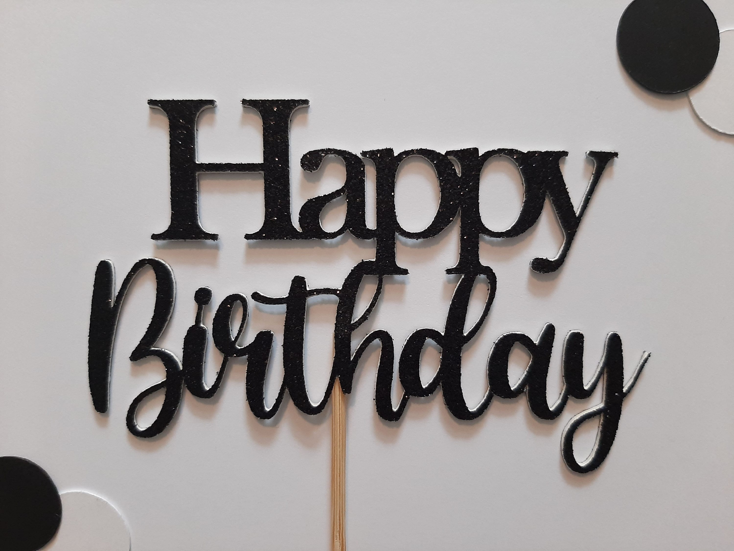 Happy Birthday Cake Topper | Etsy