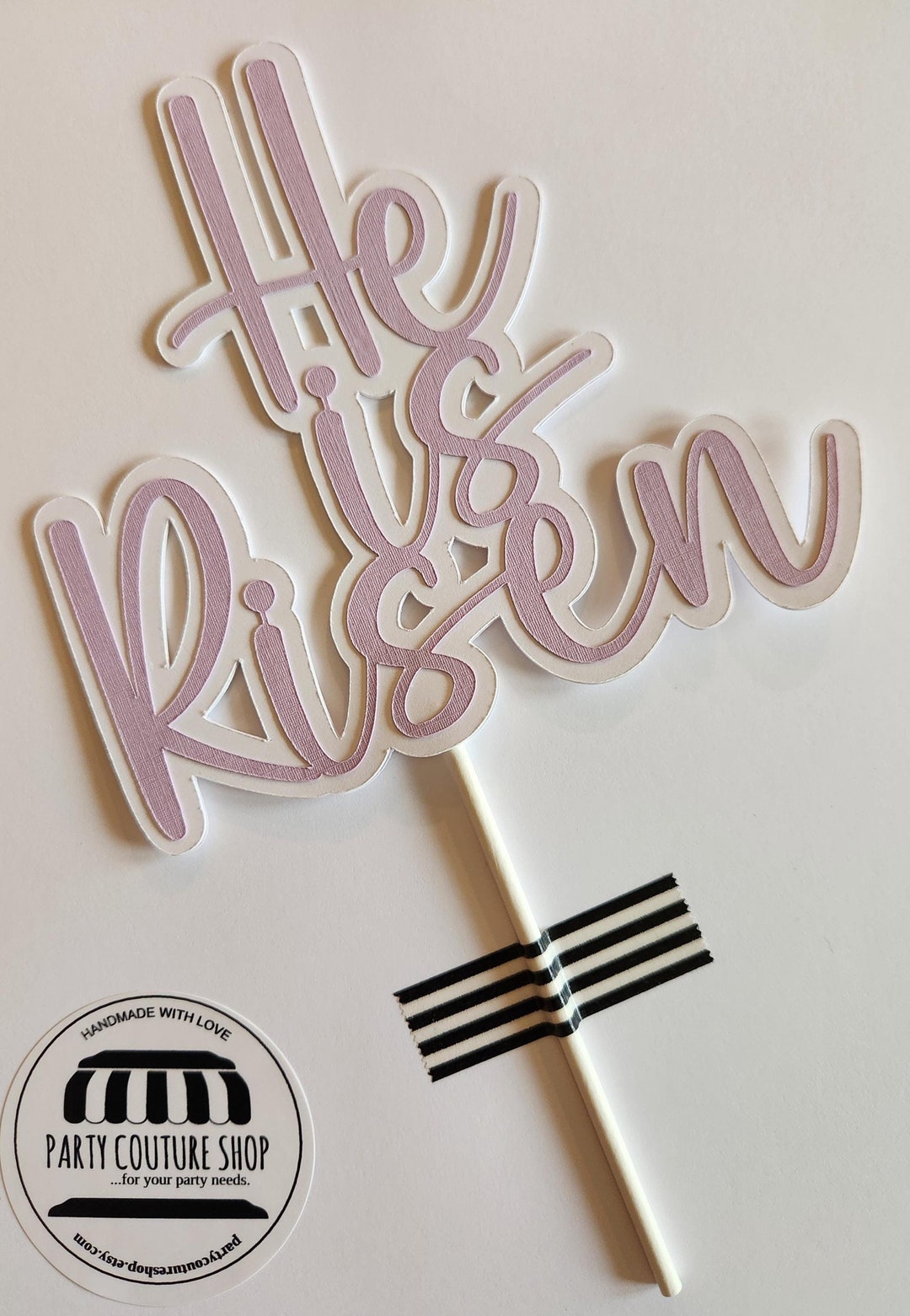 He is Risen Cake Topper* Easter Cake Topper - Etsy UK