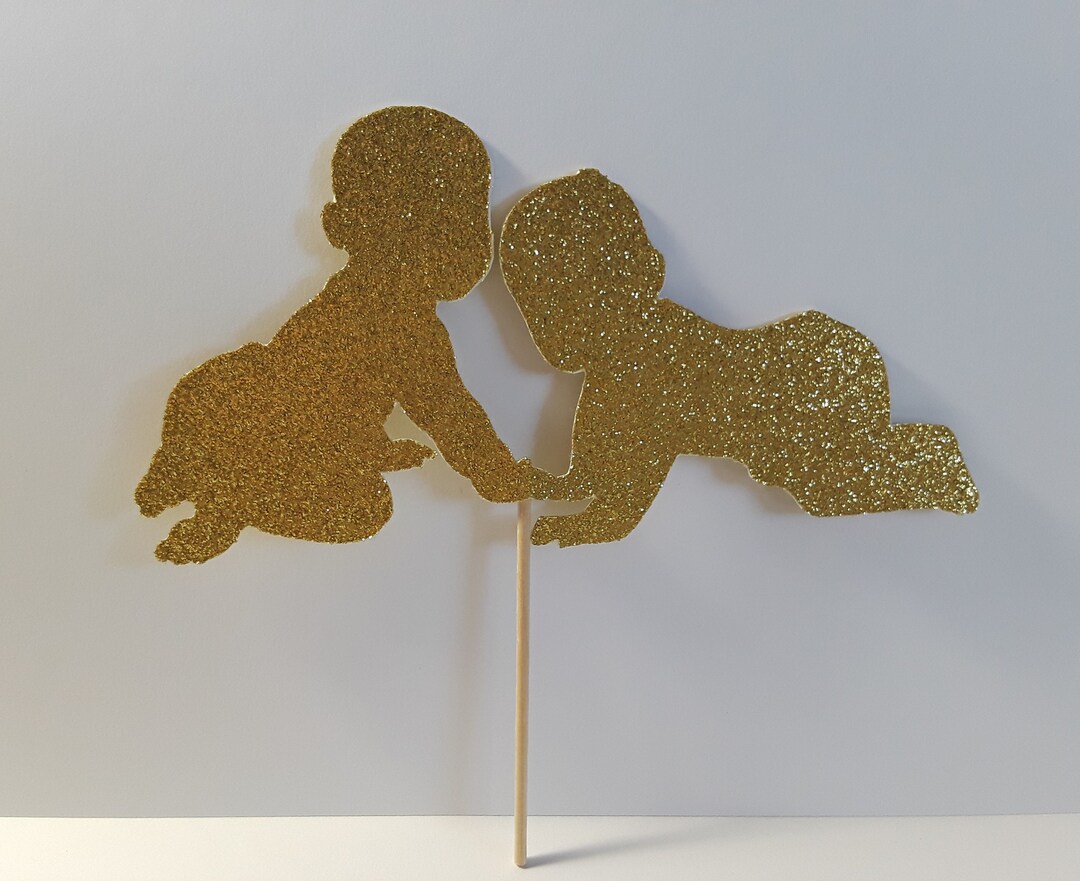 Twin Babies Cake Topperbebes Cake Toppercrawling Babies Cake Topperbaby ...