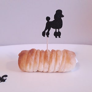 French Poodle Cupcake Toppers - Etsy