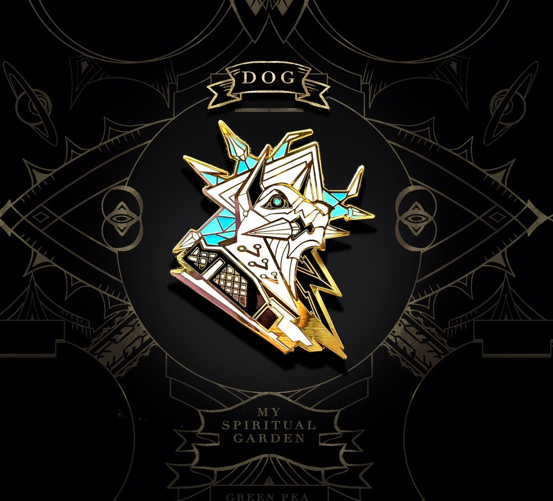Dog Hard Enamel Pin - Cyber Punk "pet Guardian Spirits" Luxury Luminous ...