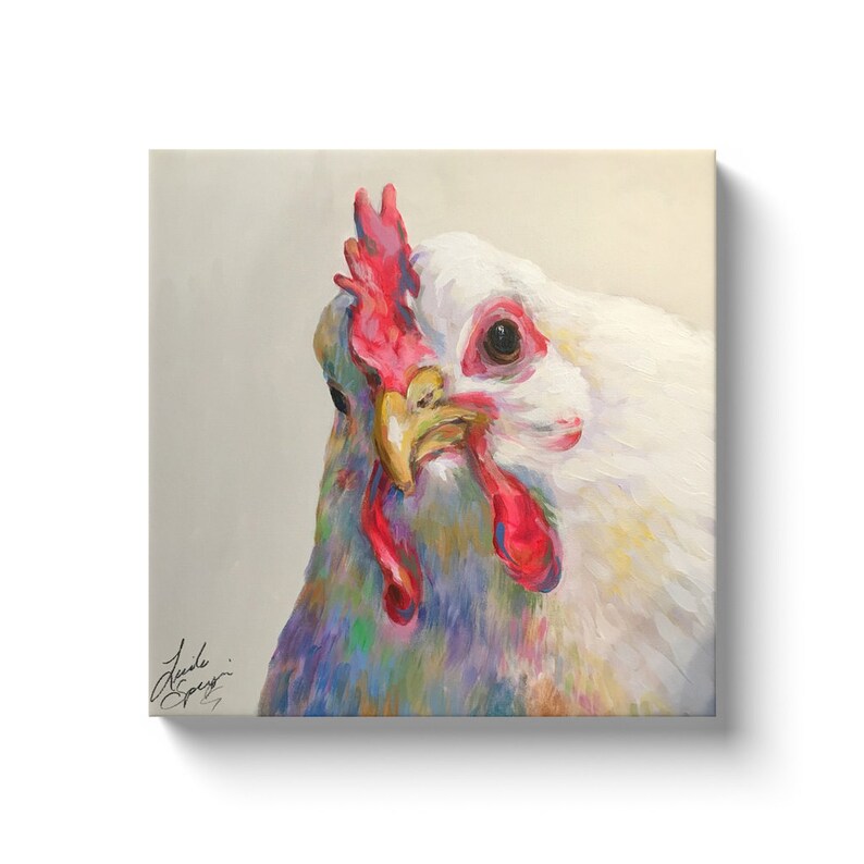 Agnes the Chicken Canvas Wraps - Etsy