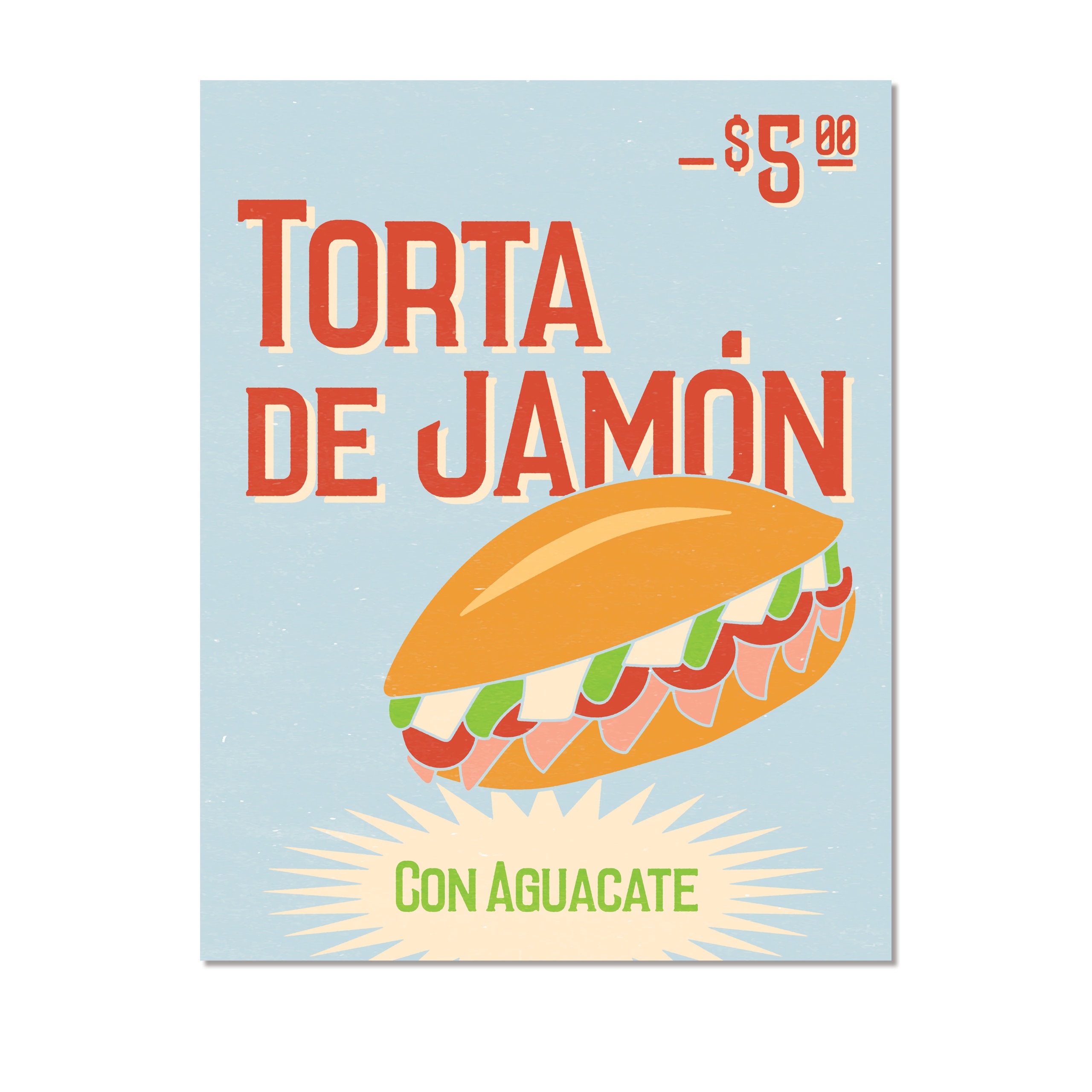 Torta De Jamon Art Print 11x14 - Etsy