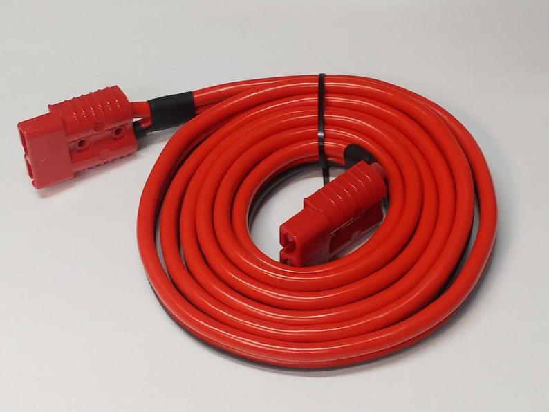 2 Ga 12ft Hi-amp Extension Red Quick Connect to Red Quick Connect Winch ...