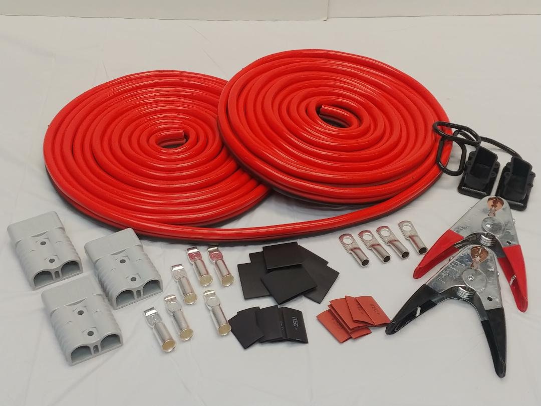 36ft DIY-G Winch Wire/cable Jump Booster Permanent (or Non Perm) Quick ...