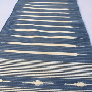 Multiple Sizes Blue Cotton Runner Handmade Stripes Rug Runner - Etsy