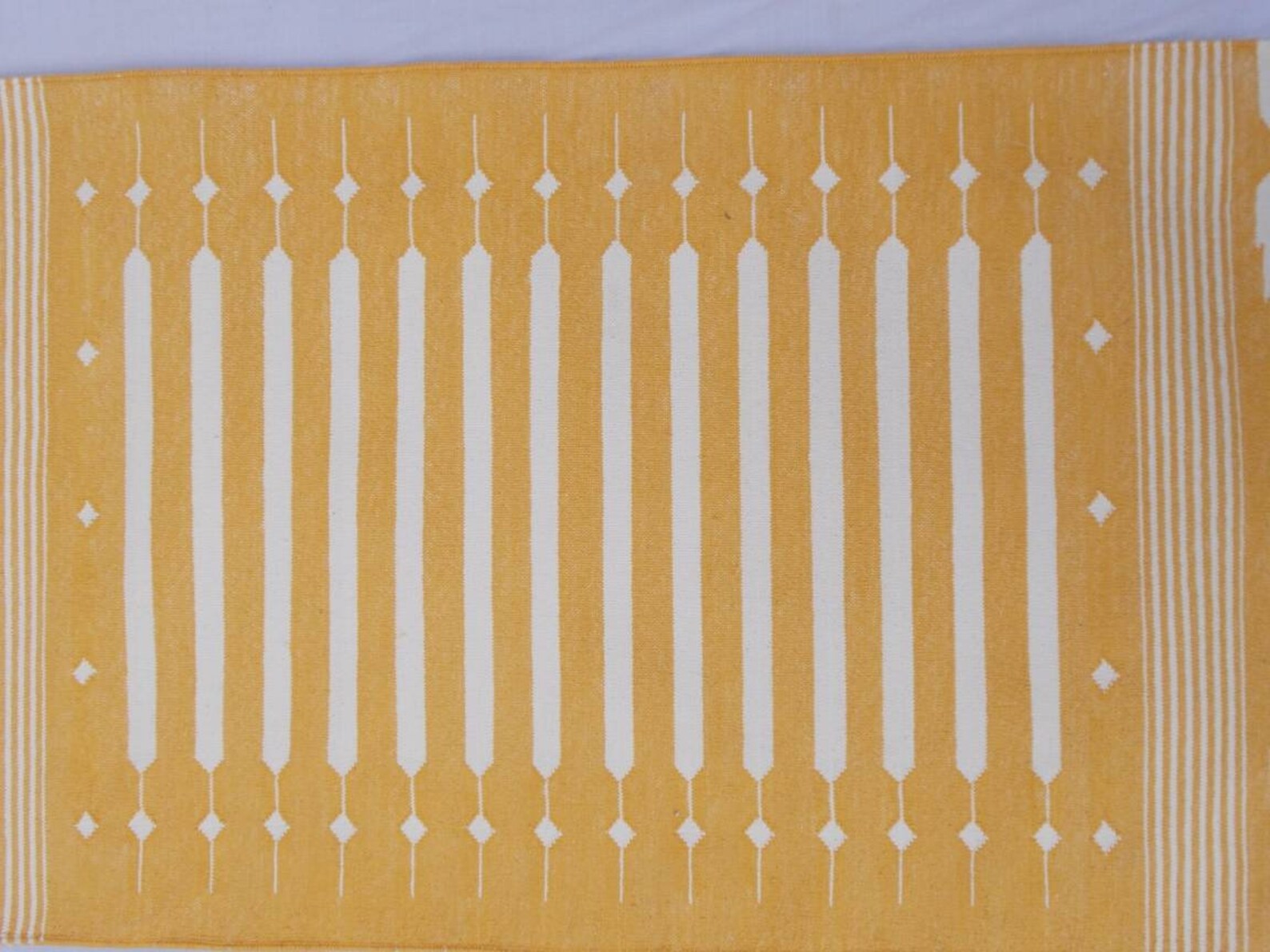 Multiple Sizes Yellow Stripes Rug Runner Hand Woven Runner - Etsy