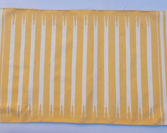 Multiple Sizes Yellow and White Stripes Handmade Cotton Rug - Etsy