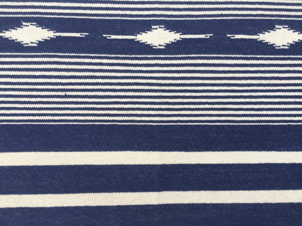 Multi Sizes Navy Blue and White Stripes Handmade Cotton Dark | Etsy