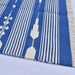 Multiple Sizes Blue and White Modern Stripes Hand Woven Runner Rug ...