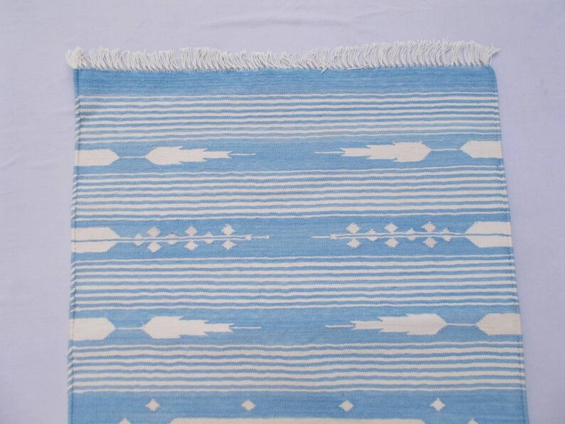 Light Denim Cotton Runner Handmade Rug Runner Multi Sizes | Etsy