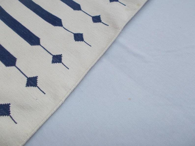 Multiple Sizes Blue Red and off White Modern Striped Rug | Etsy