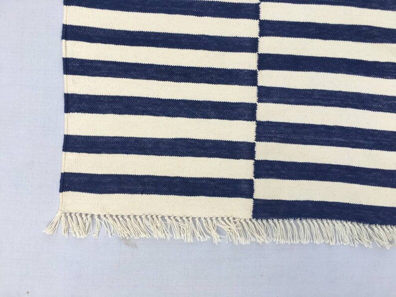 Multiple Sizes Navy Dark Royal Blue and White Cotton Hand - Etsy