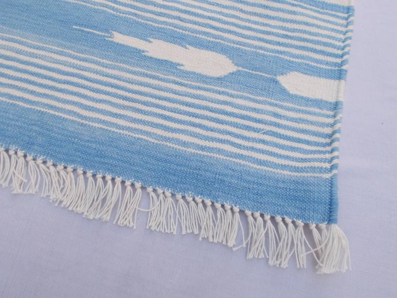 Light Denim Cotton Runner Handmade Rug Runner Multi Sizes | Etsy