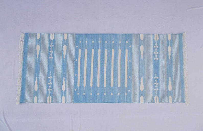 Light Denim Cotton Runner Handmade Rug Runner Multi Sizes - Etsy