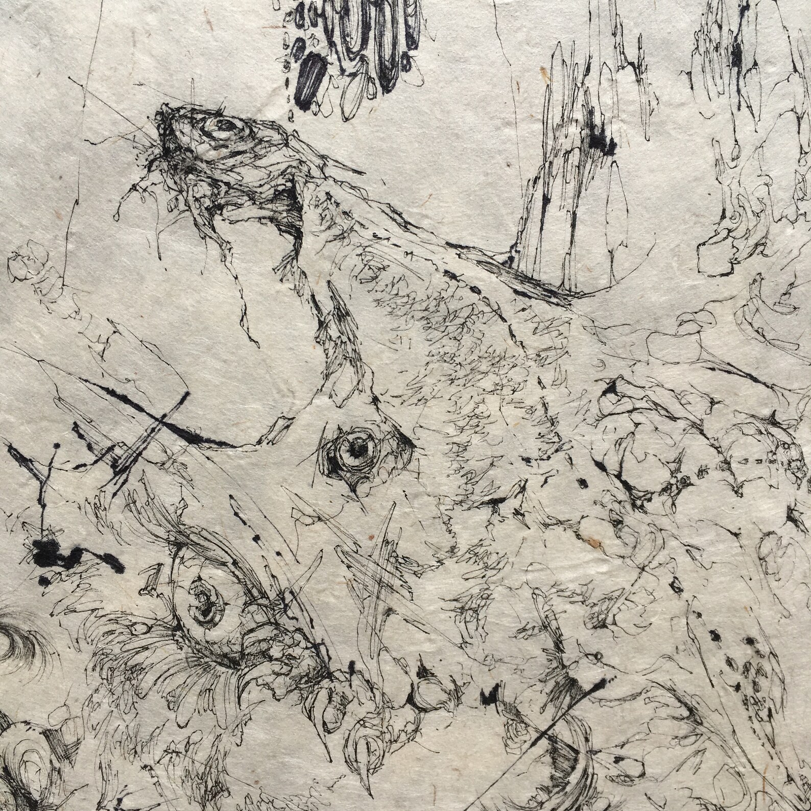 Abstract Nature Drawing / Original Art - Etsy