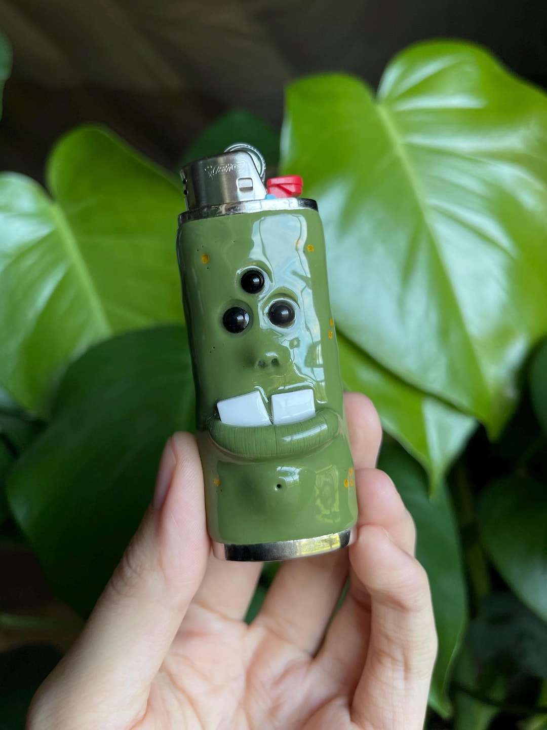 Glorb Lighter Case, Crystal Polymer Clay Bic Lighters, Gift Ideas for ...