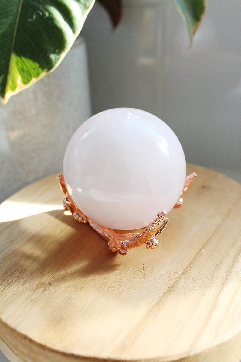 Gemstone Display Stand Nature Steel Crystal Stand Meditation Room Decor ...