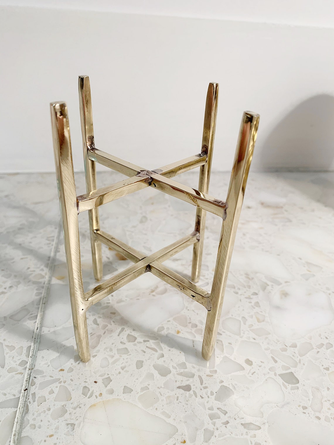 Modern Brass Crystal Tower Display Stand Luxury Gold - Etsy