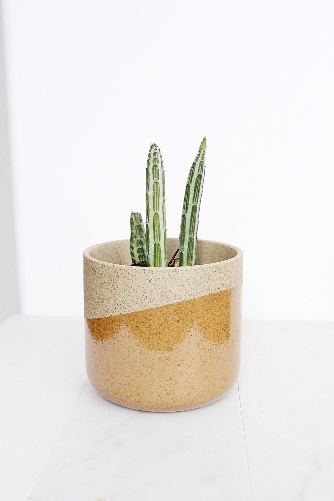 Retro Neutral Brown Pot Planter| Marabella Planter Pot - Etsy