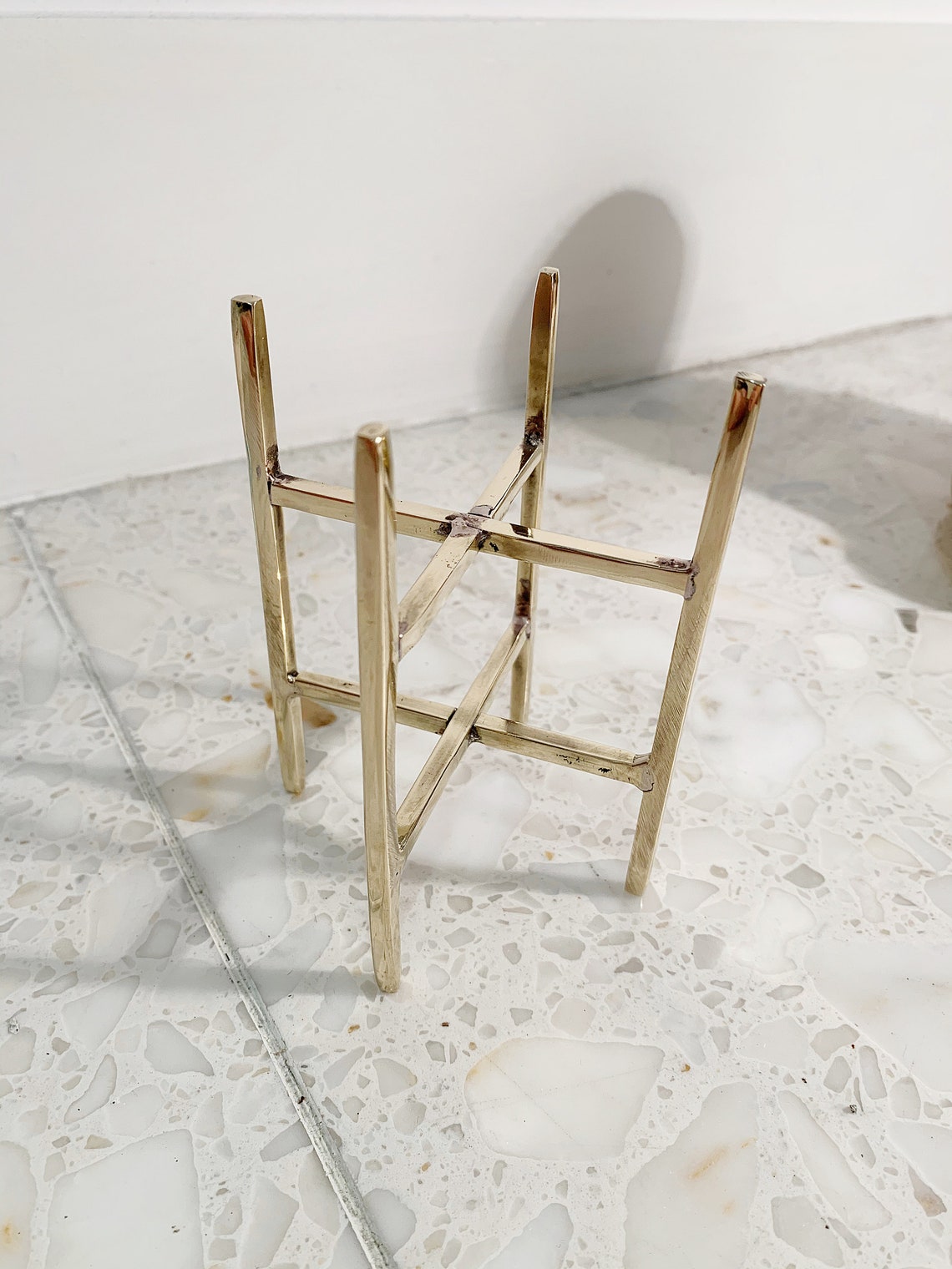 Modern Brass Crystal Tower Display Stand Luxury Gold - Etsy