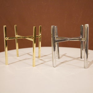 Modern Brass Crystal Tower Stand Display Brass Crystal Stand Gold Rock ...