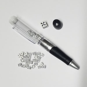 The Dice Pen - With 5mm Mini Dice (very Small!) - Etsy