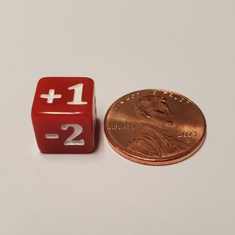 10x Red Micro CCG Stats and Damage Modifier Dice Compatible With Disney ...