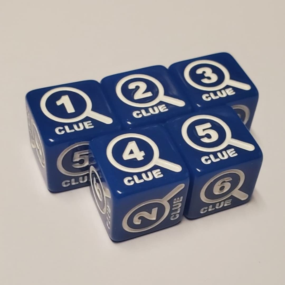 Clue Counter Dice Compatible With Magic: the Gathering (5 Pack) - Etsy