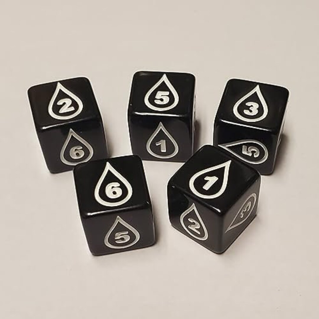 5x Oil Counter Dice Great for Magic: the Gathering Phyrexia All Will Be ...