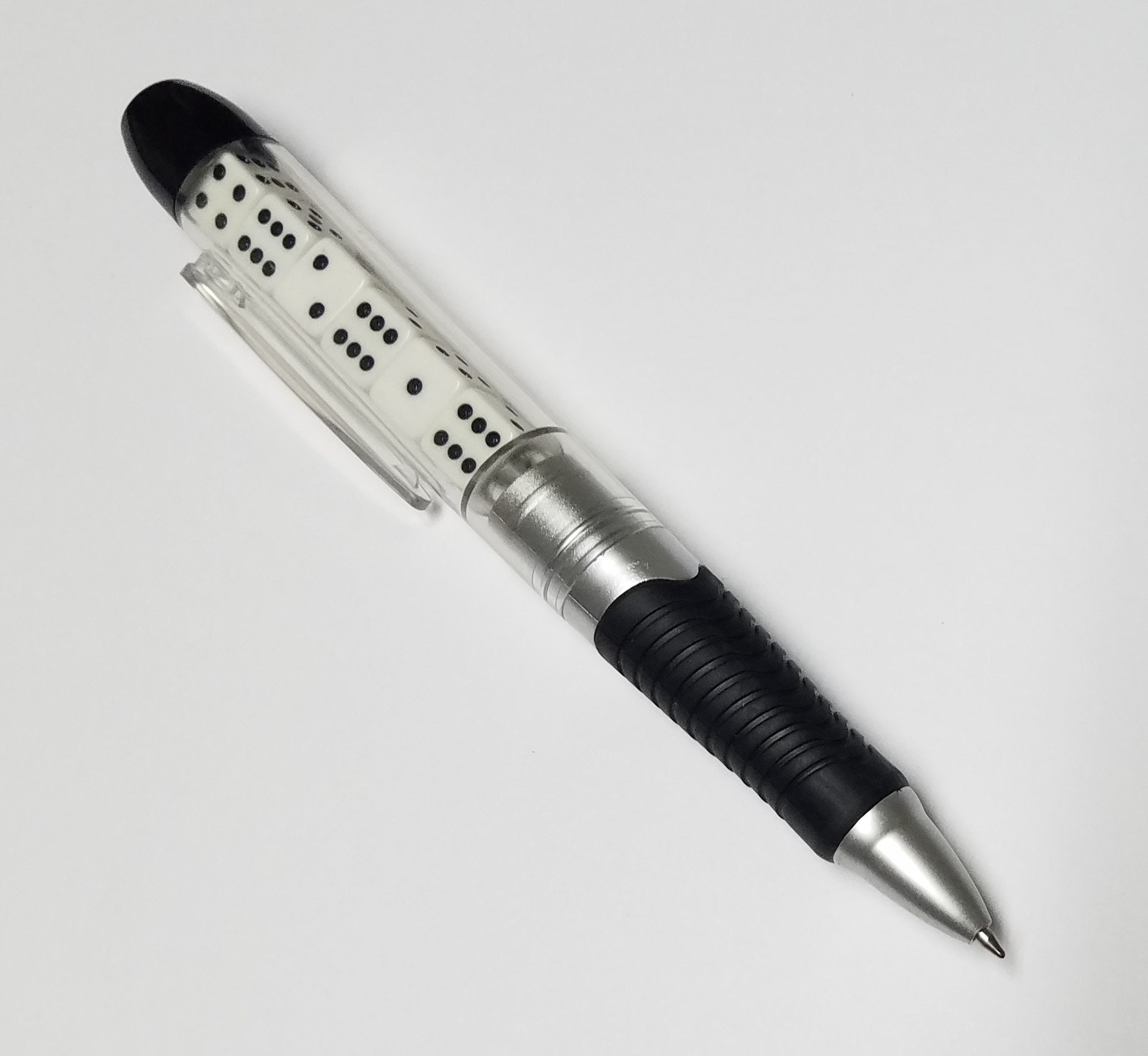 The Dice Pen With Standard Dice With Dots - Etsy UK