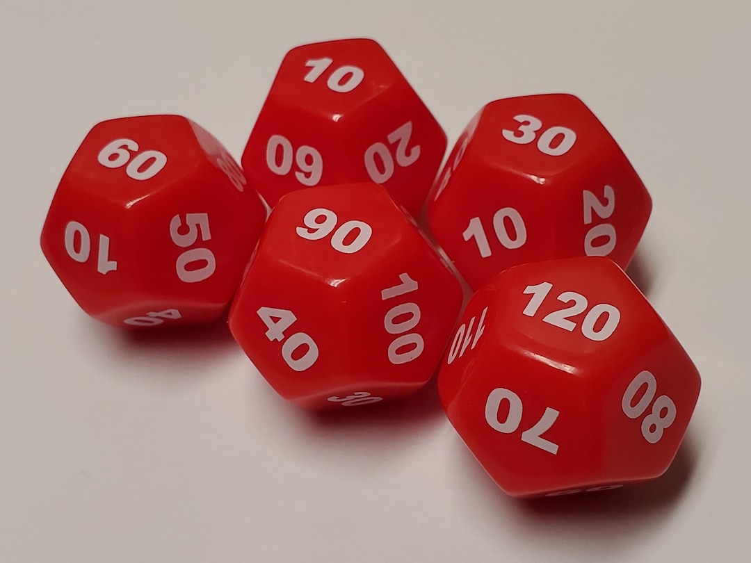 5x Deluxe Pokemon TCG Damage Counters / Large Spindown 12 Sided Dice 10 ...