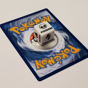 4x Deluxe Pokemon TCG Special Condition Status Dice / Burn, Poison ...