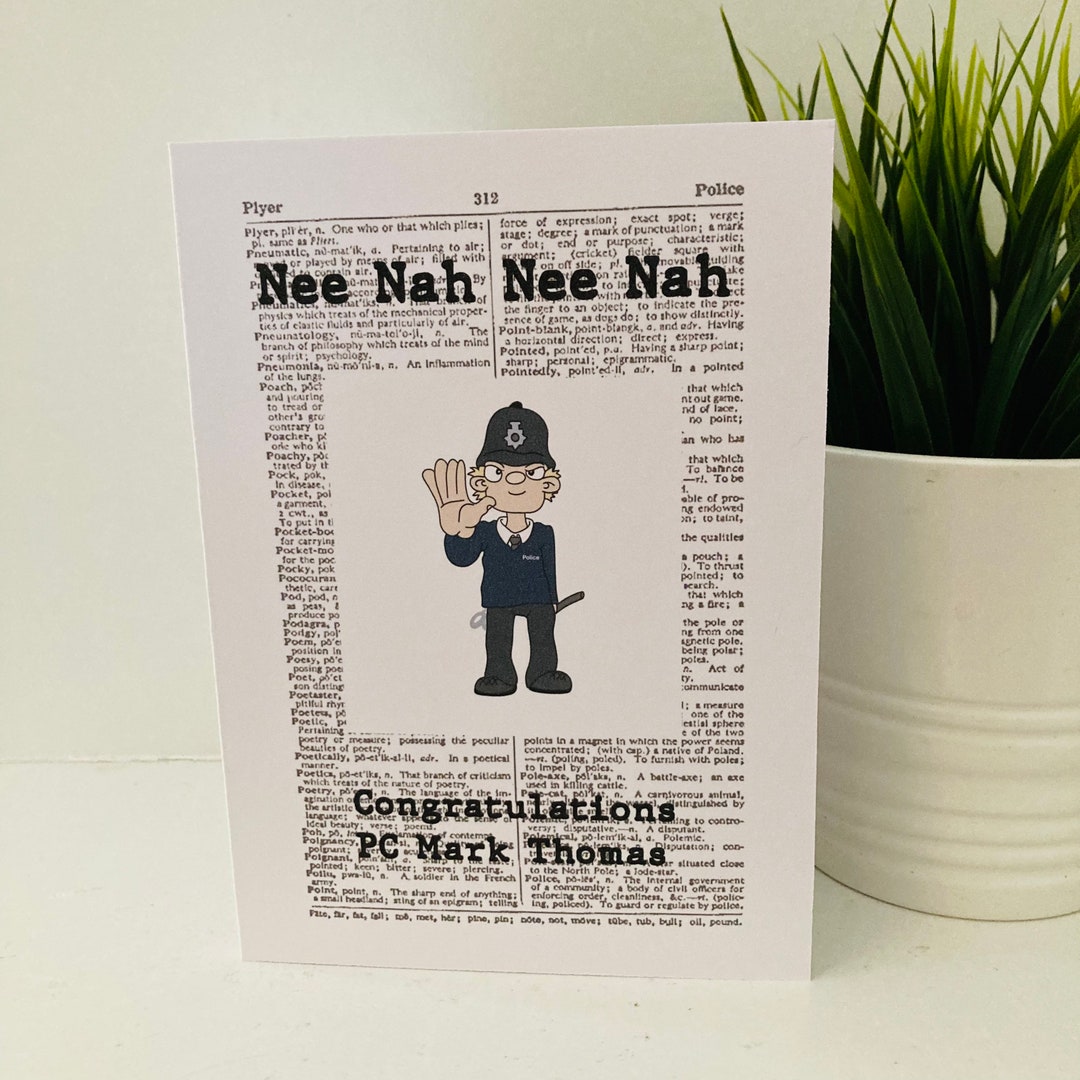 Personalised Police Officer Card Pc Police Promotion New - Etsy
